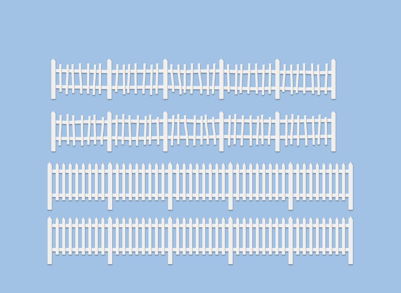 SS45 - Rustic & Picket Fencing - Durham Trains of Stanley