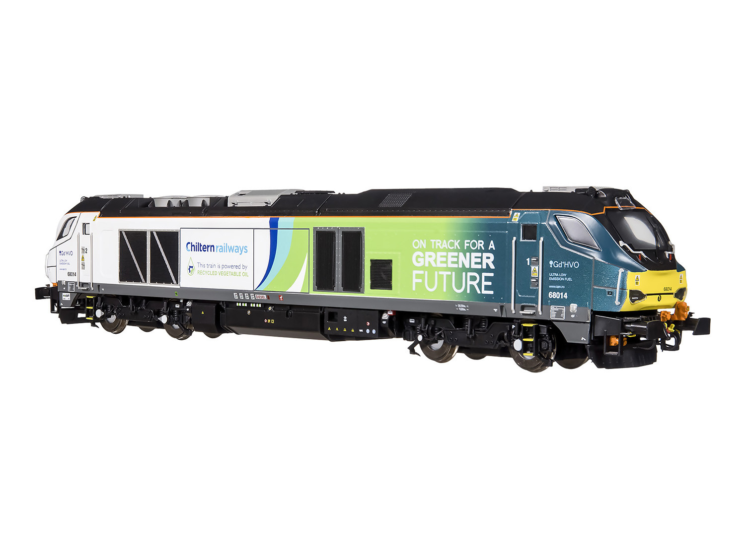 4D-022-028D - Class 68014 bio fuel livery DCC fitted - Durham Trains of ...
