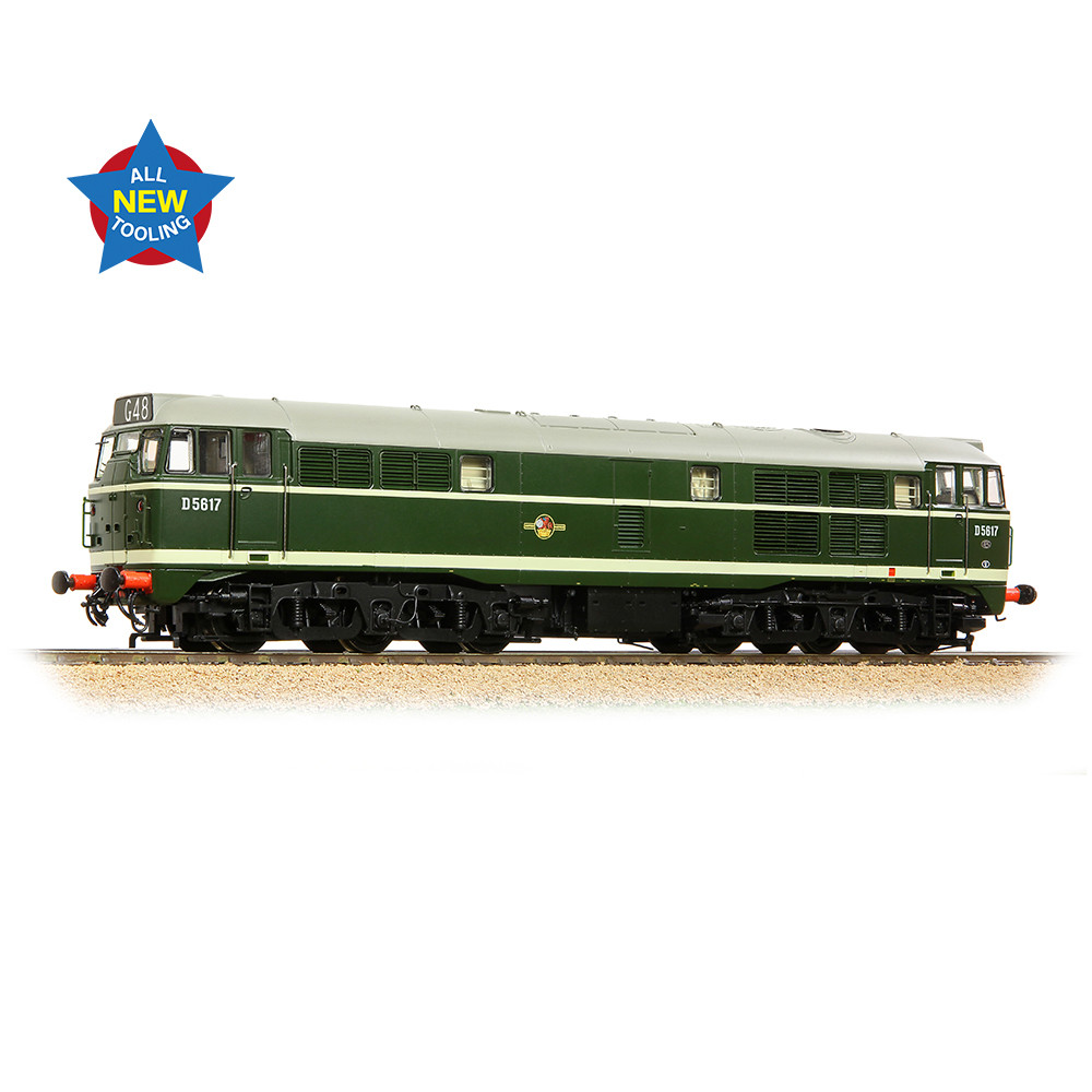 35-801A - Class 30 D5617 BR Green Late Crest - Durham Trains of Stanley
