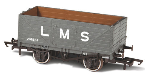 OR76MW7036 - 7 Plank wagon LMS 216954 - Durham Trains of Stanley