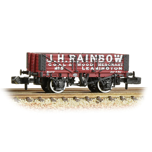 377-066 - 5 Plank Wagon J.H RAINBOW Red - Durham Trains of Stanley
