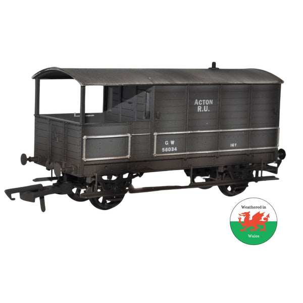 OR76TOB002W - Toad brake van GWR wheel Acton weathered - Durham Trains ...