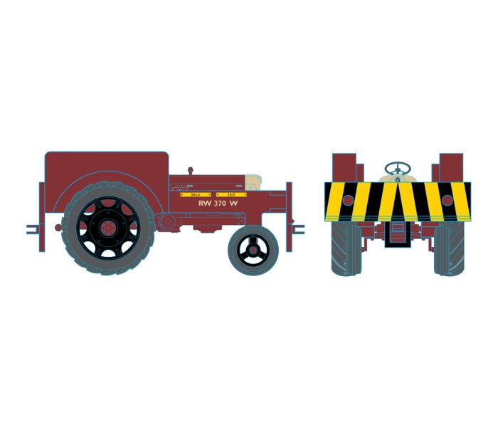 OR76FTRS003 - Fordson tractor rail shunter - Durham Trains of Stanley